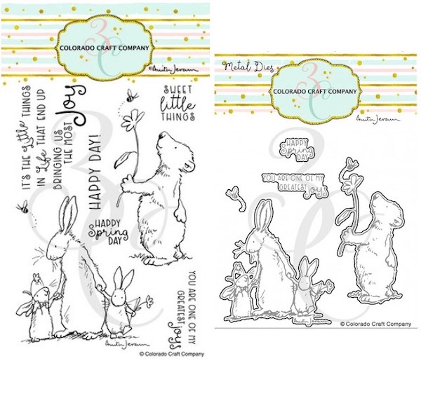 Happy Day Stamp and Die Combo designed by Anita Jeram - Teaspoon of Fun