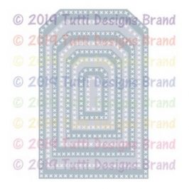 Cross Stitch Nesting Tags Die Set - Teaspoon of Fun