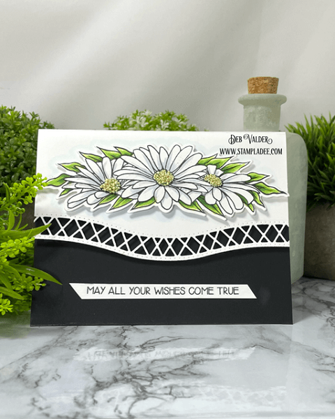 Black and White Daisy Edger - Teaspoon of Fun
