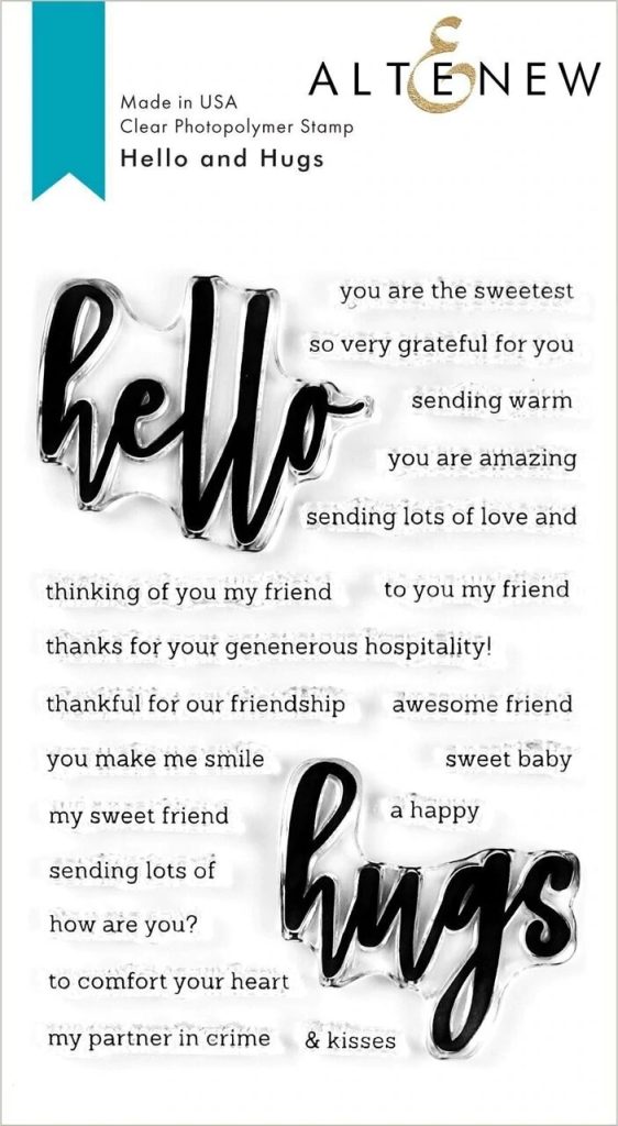 Hello and Hugs Stamp and Die Combo - Teaspoon of Fun