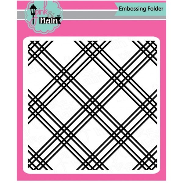 Plaid Embossing Folder 6x6 - Teaspoon of Fun