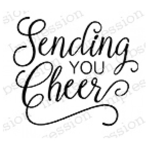 Sending You Cheer Rubber Stamp - Teaspoon of Fun