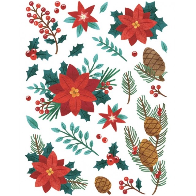 Winter Foliage Rub-On Transfers - Teaspoon of Fun