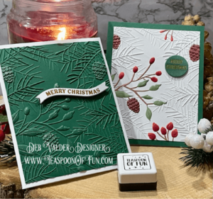 Pinecone and Berries 3D Embossing Folder with Deb & Vicki - Teaspoon of Fun
